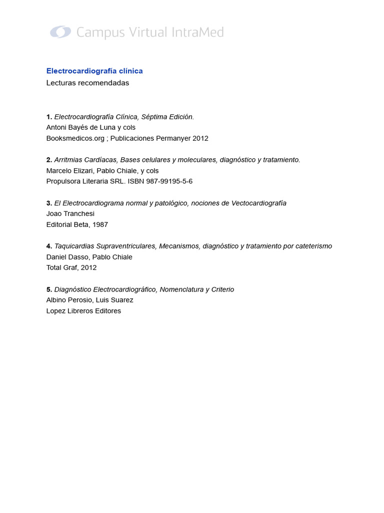 Lecturas Recomendadas | PDF