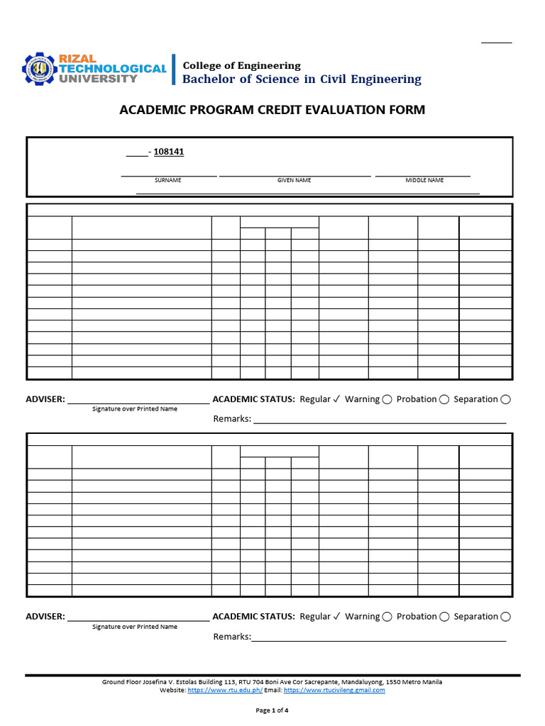 RTU-BSCE-Curriculum-2018A-Revised-v.-2024 (Obniala) | PDF | Science