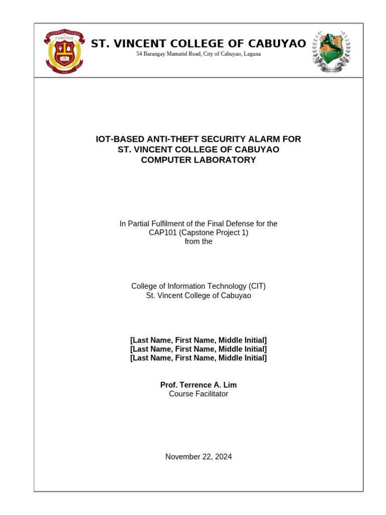 IoT Anti-Theft Alarm for College Lab | PDF