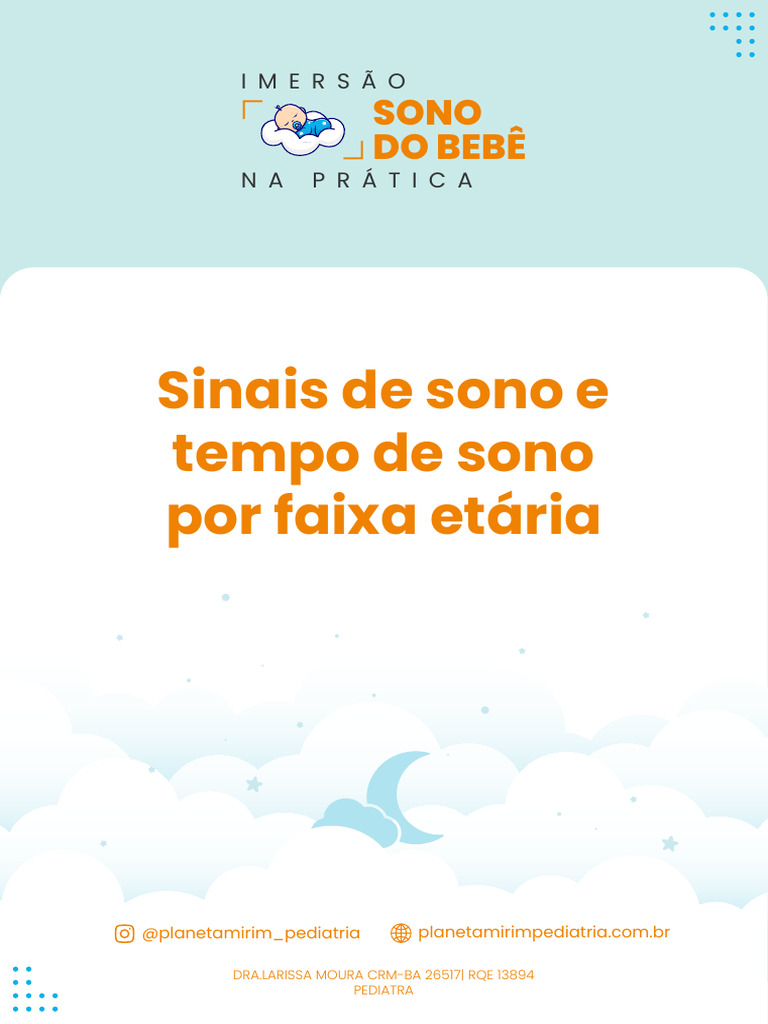Sono do Bebê: Sinais e Duração por Idade | PDF | Bebês | Dormir