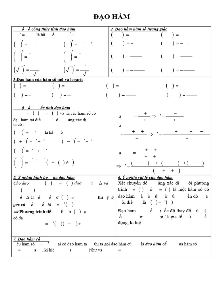 Đ o Hàm | PDF