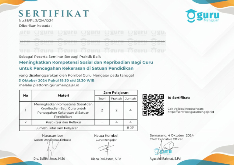 Sertifikat S36 013678 | PDF