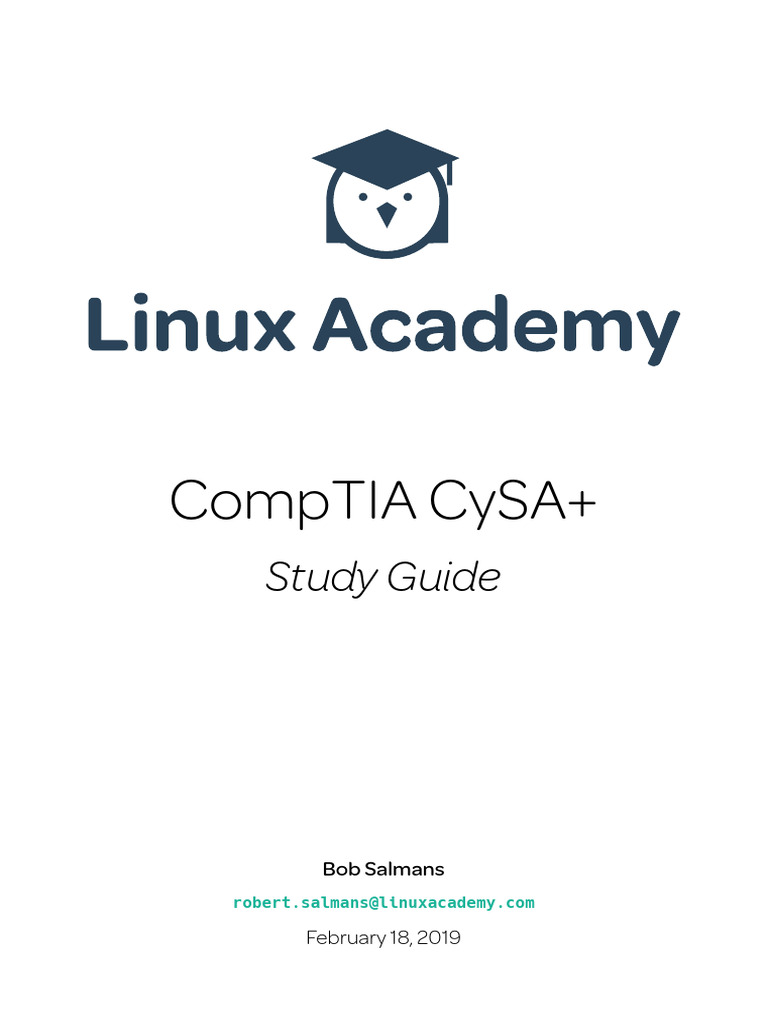 CySA Study Guide - 1550521655 | PDF | Malware | Penetration Test