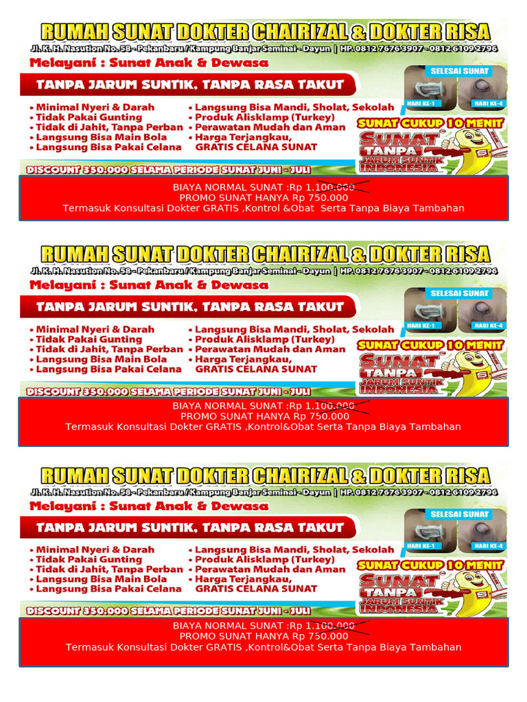 Promo Sunat: Hanya Rp 750.000 | PDF