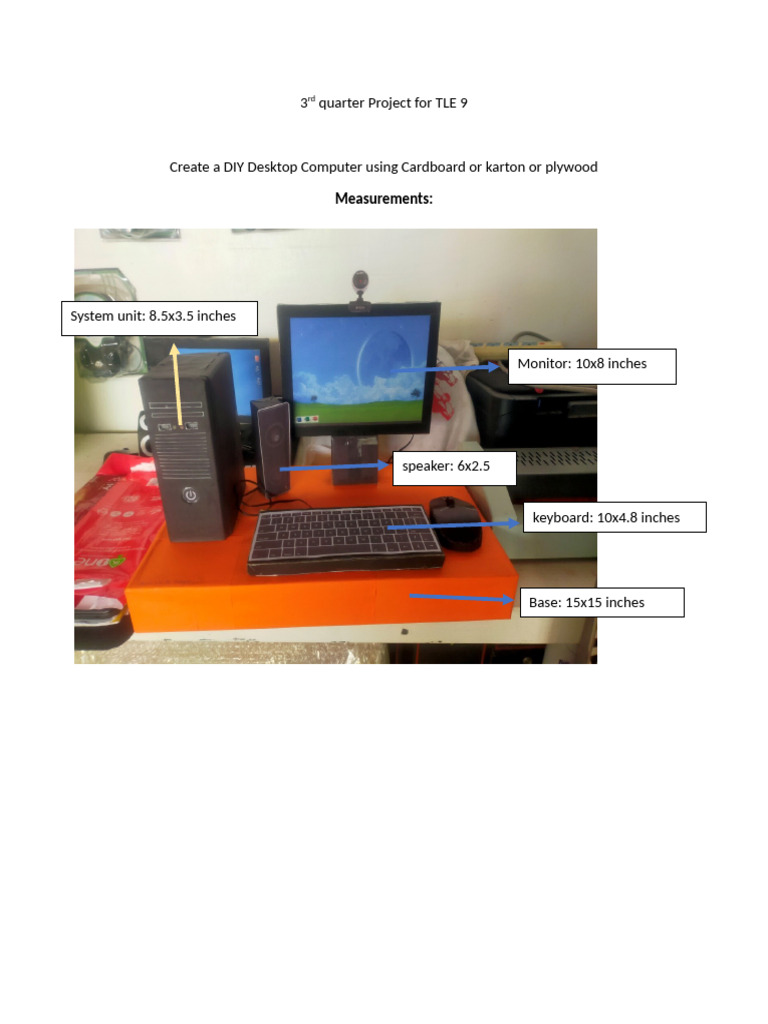 3rd Quarter Project For TLE 9 | PDF