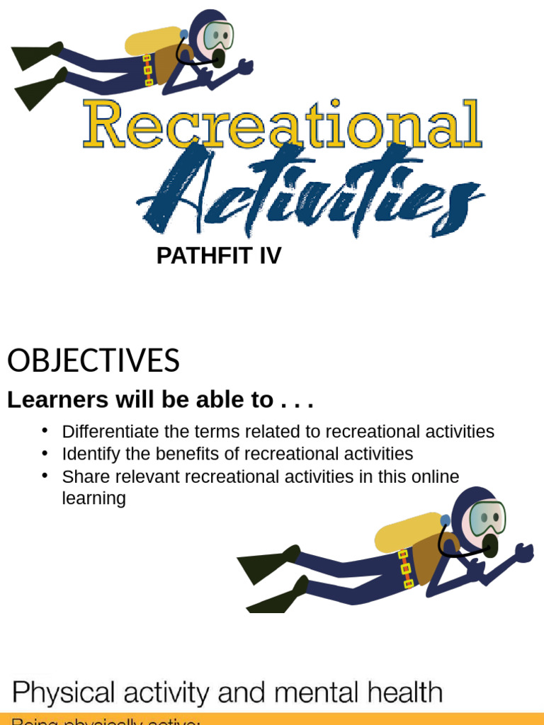 Second Lesson PATHFIT 4 | PDF | Physical Fitness | Recreation