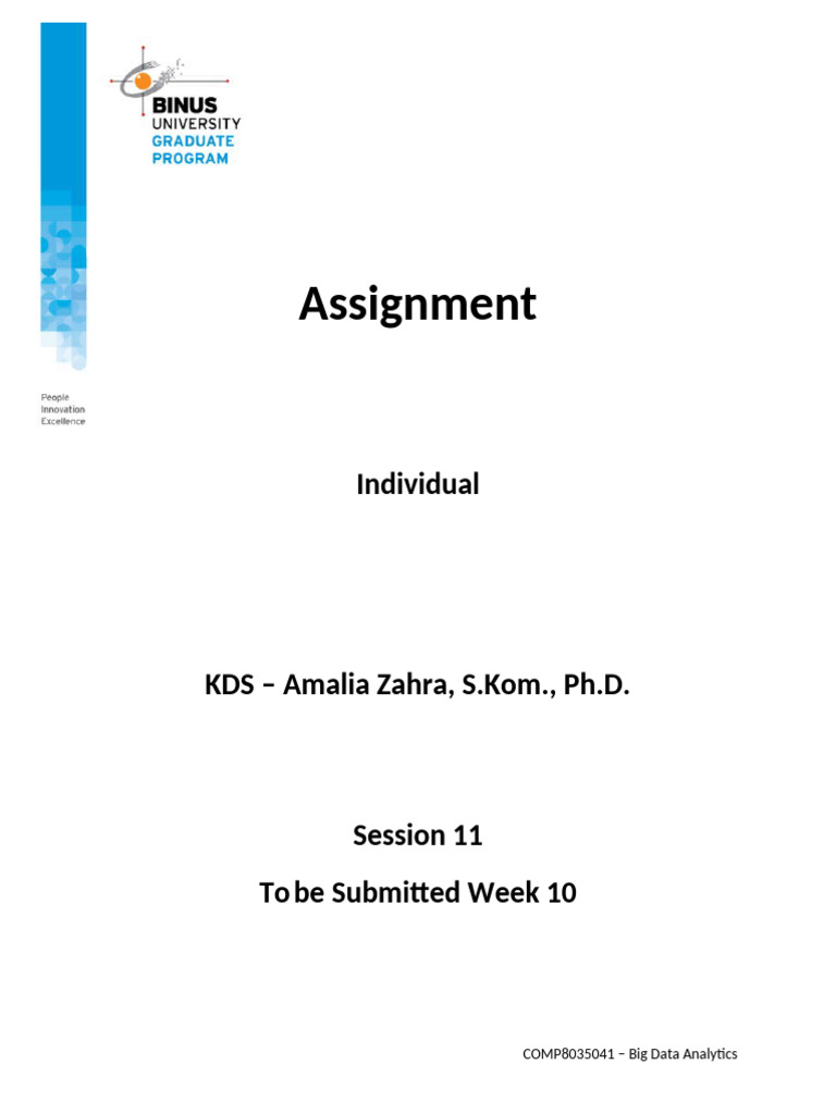TP4 - S11W10 - Personal Assignment Big Data Analytics | PDF