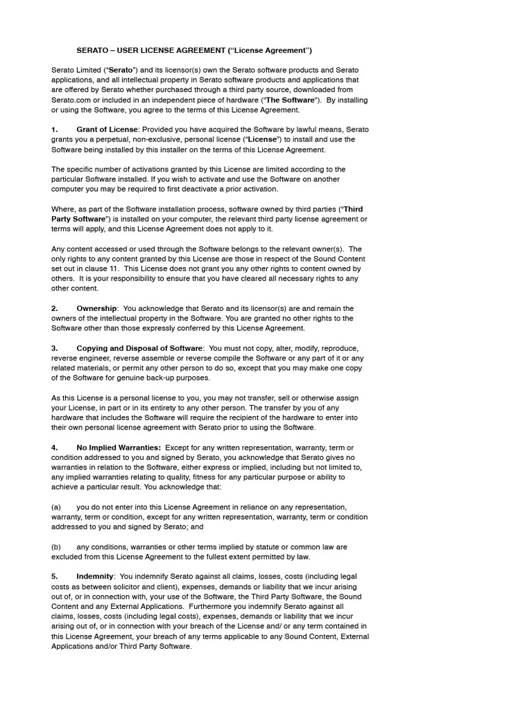 License | PDF | License | Legal Liability