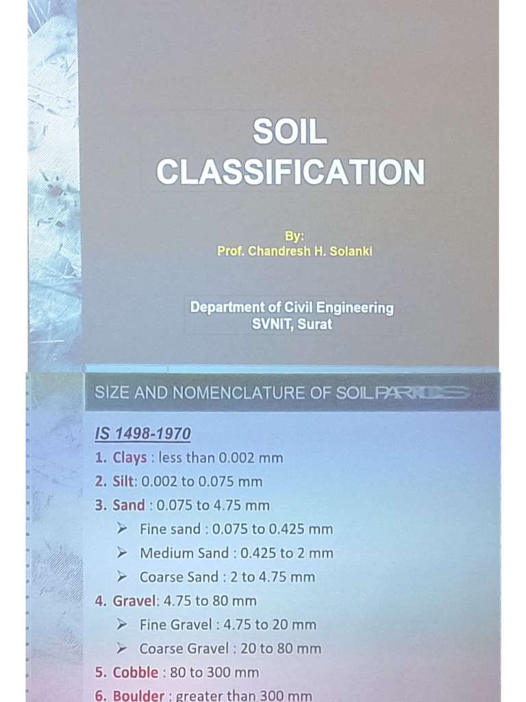 CH 2 - Soil Classification & Consistency | PDF