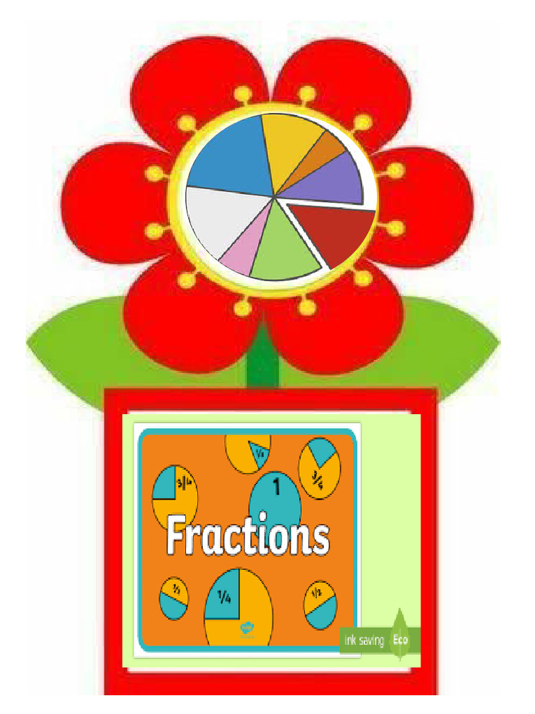 Fractions Flowers | PDF