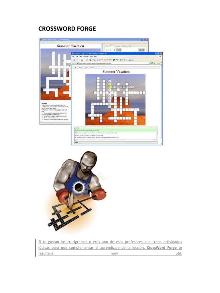 Crossword Forge | PDF | Formato de Documento Portable | Informática