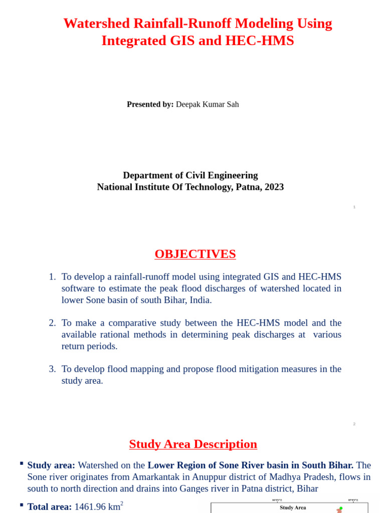 HEC HMS Application | PDF | Drainage Basin | Geographic Information System
