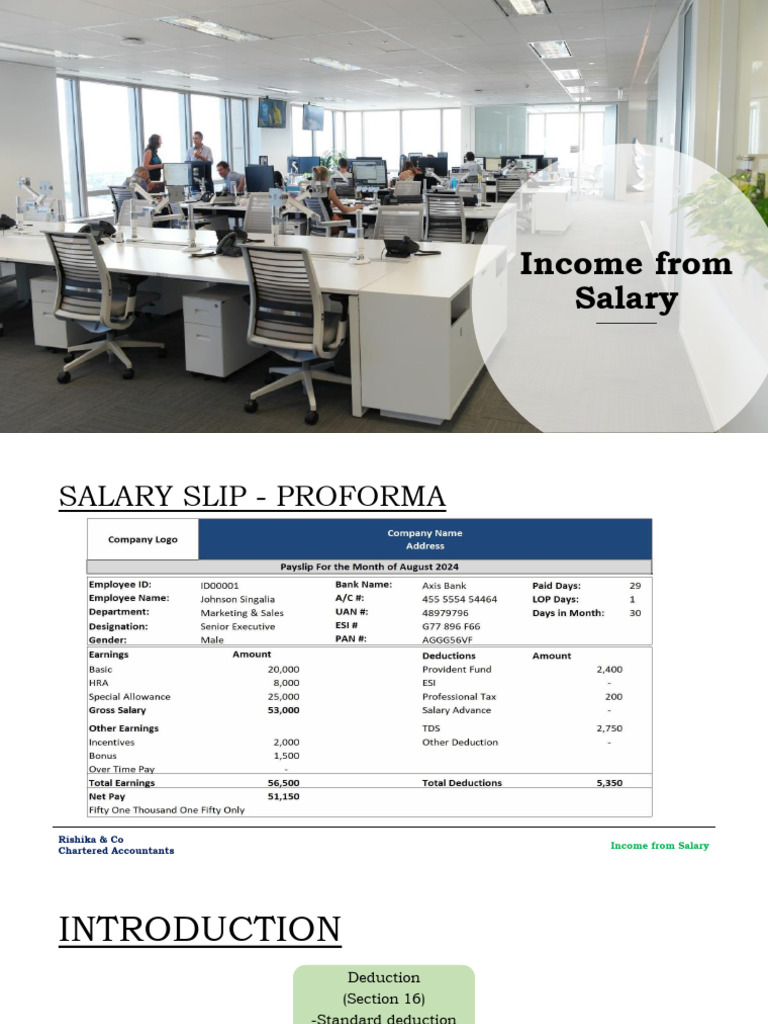 Understanding Salary Income Taxation | PDF | Salary | Taxes