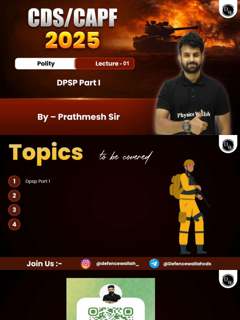 DPSP 01 - Class Notes | PDF