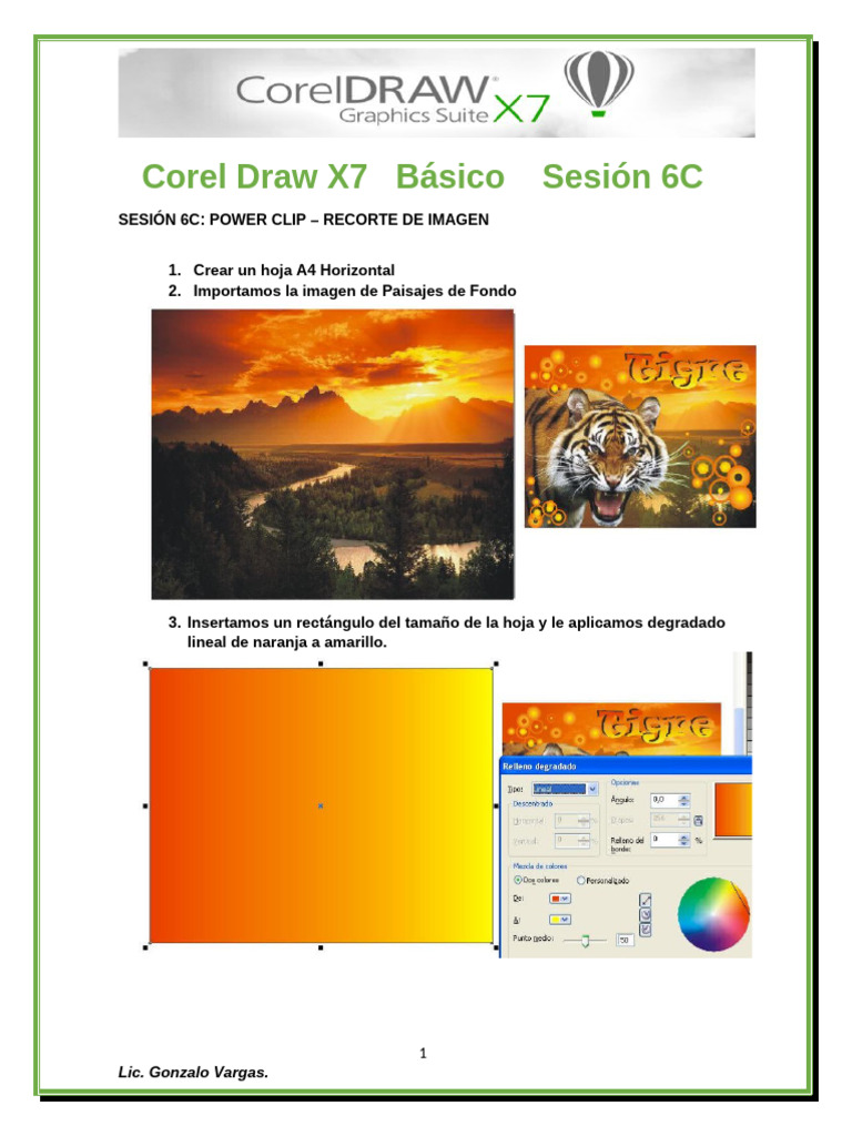 Power Clip en Corel Draw X7: Guía Básica | PDF