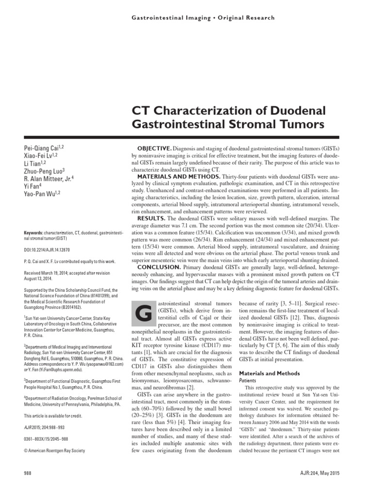 Jurnal ct scan gastro | PDF | Vein | Ct Scan
