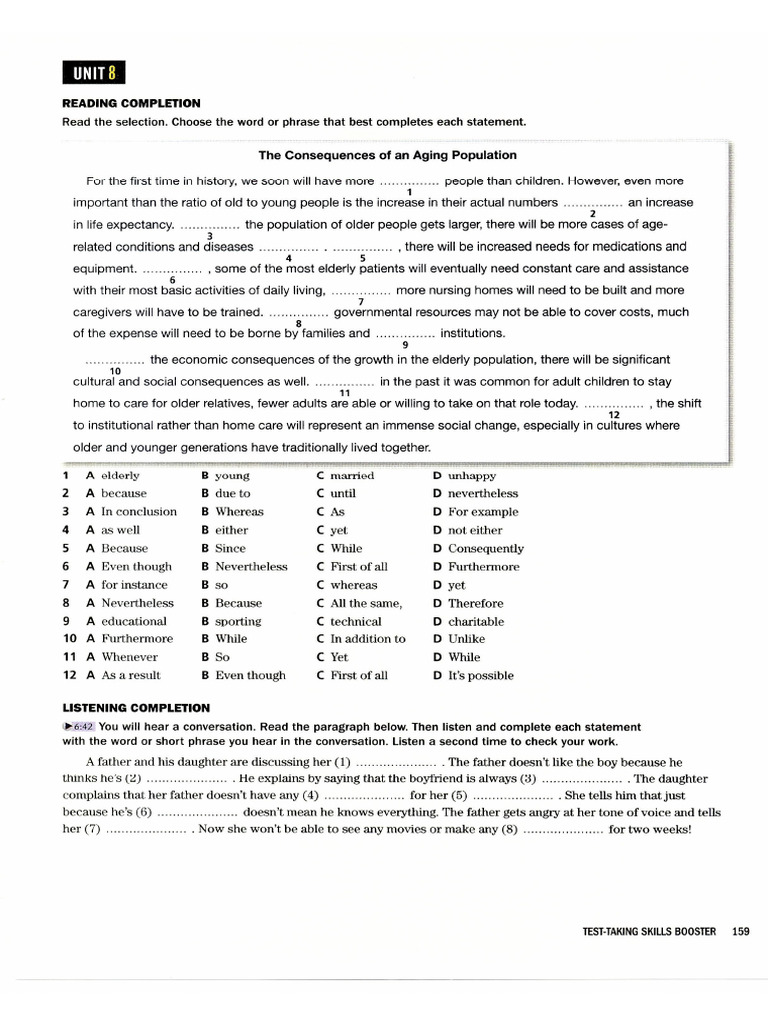 Summit 1 (3rd Edition) - Tests - Unit 8 | PDF