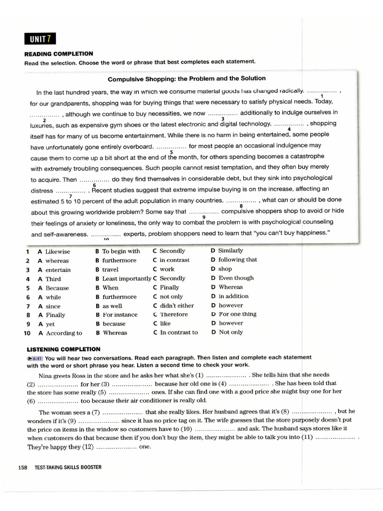 Summit 1 (3rd Edition) - Tests - Unit 7 | PDF