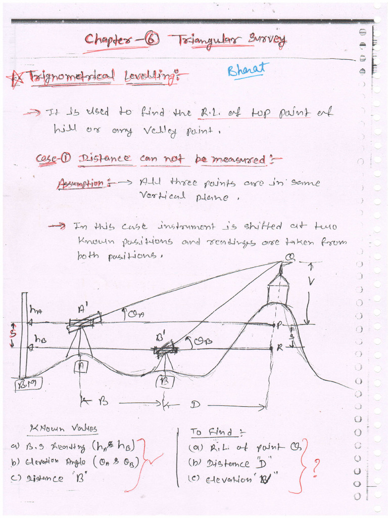 6 Surveying Lec 6 Trangular Survey | PDF