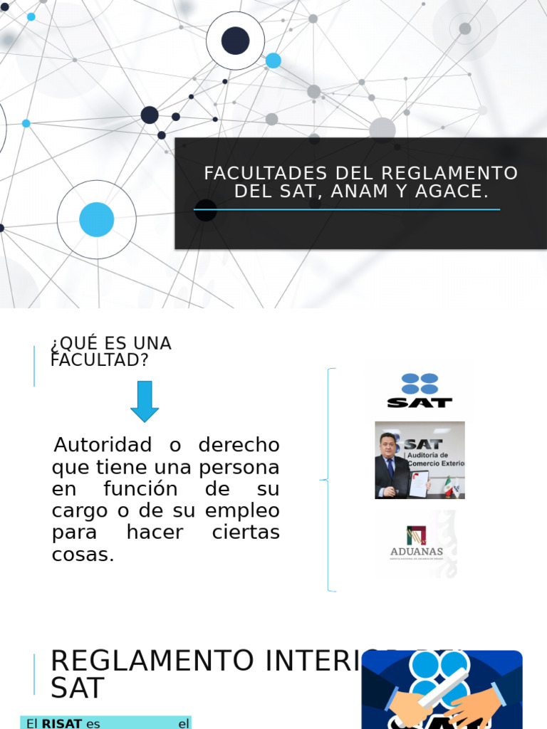 Facultades Del Sat, Agace y Anam | PDF | aduana | Gobierno