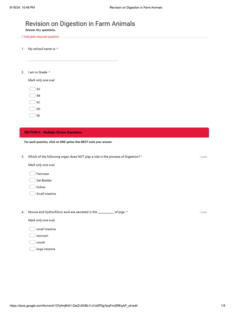 Grade_9_Assessment[1] | PDF | Digestion | Stomach