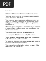 Ephesians 6 Flipbook | PDF | Armor Of God | Abrahamic Religions