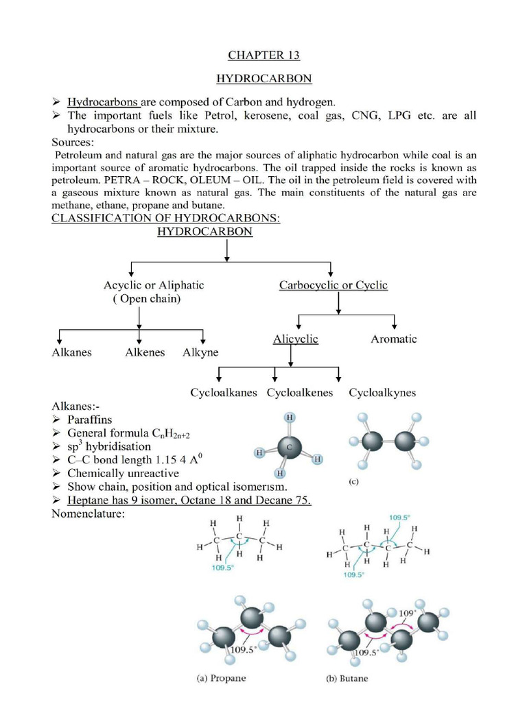 Hydrocarbons | PDF