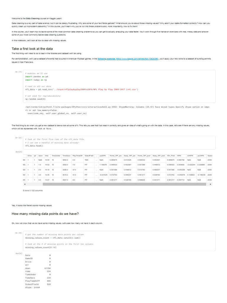 Data Cleaning Techniques in Python | PDF | Data | Computing