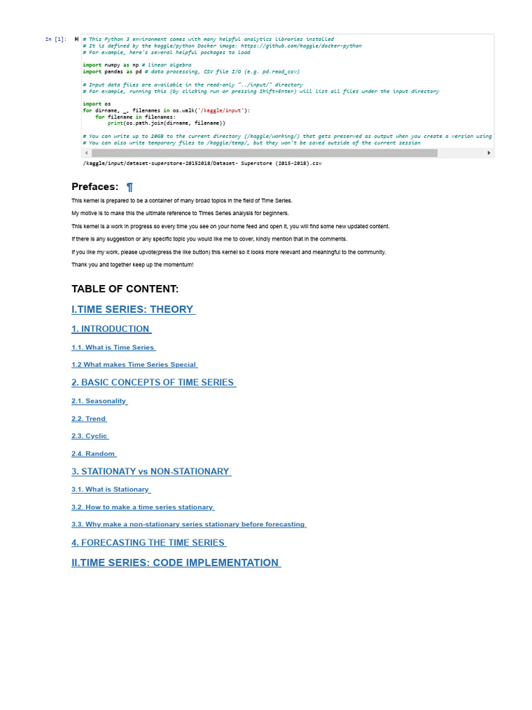 Time-Series-Forecast-A-Comprehensive-Guide - Jupyter Notebook | PDF ...