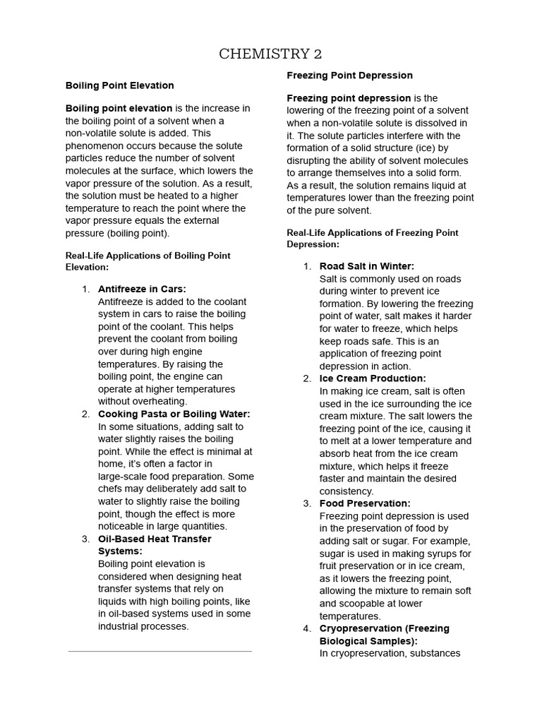 Chemistry 2 Reviewer | PDF | Solvation | Concentration