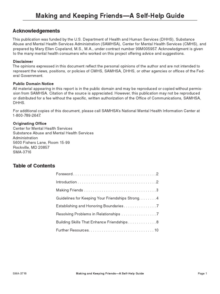Friend-Making Strategies Guide | PDF | Friendship | Recovery Approach