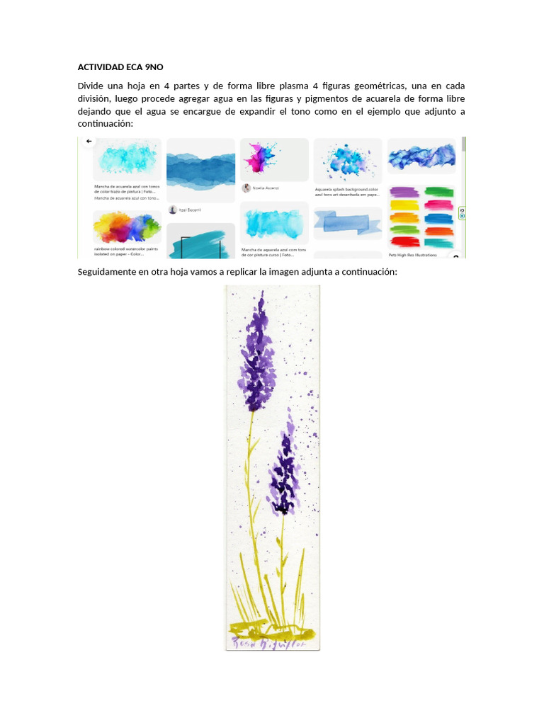 Actividad Eca 9no | PDF