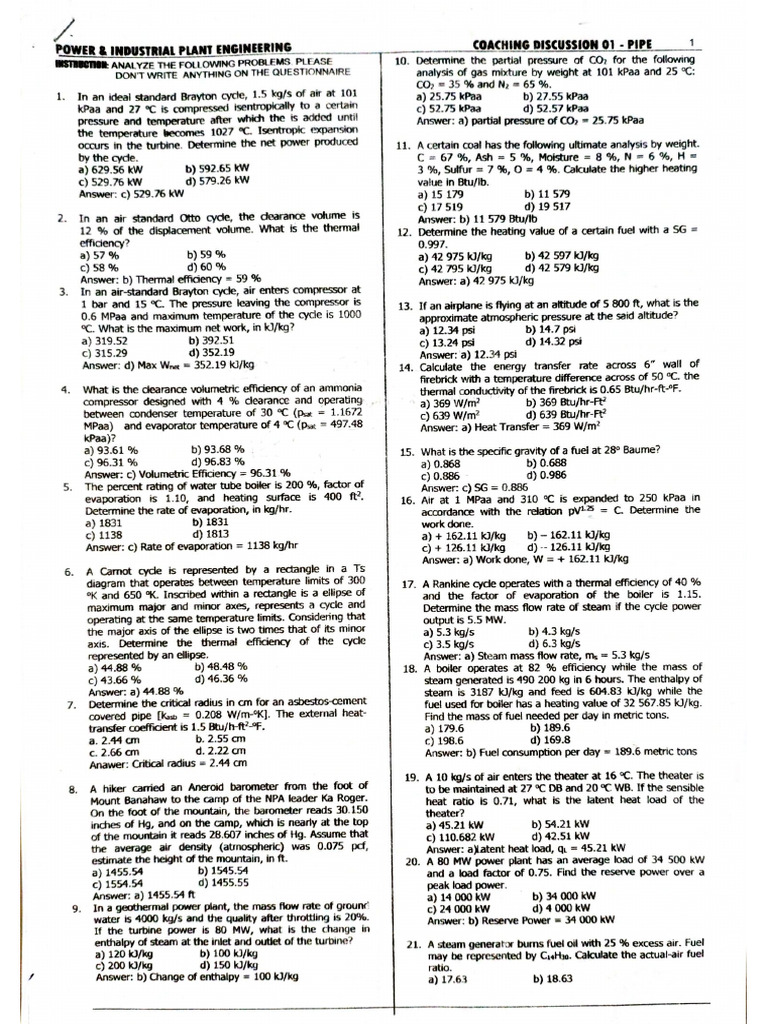 Coaching Discussion 01 Pipe | PDF