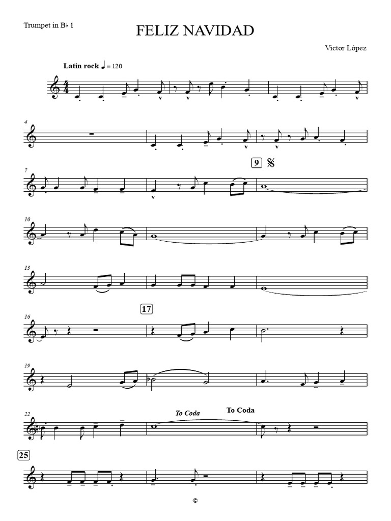 Latin Rock Trumpet Sheet Music | PDF