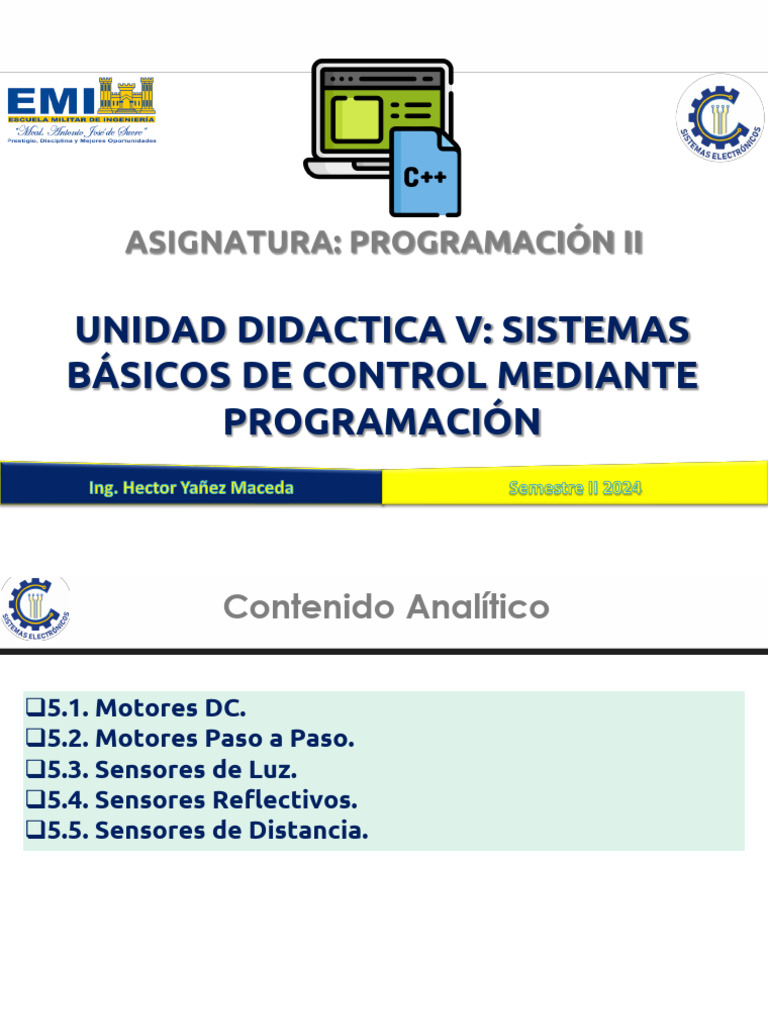 Tema 5 Sistemas Básicos de Control Mediante Programación Ii2024 V4.0 ...