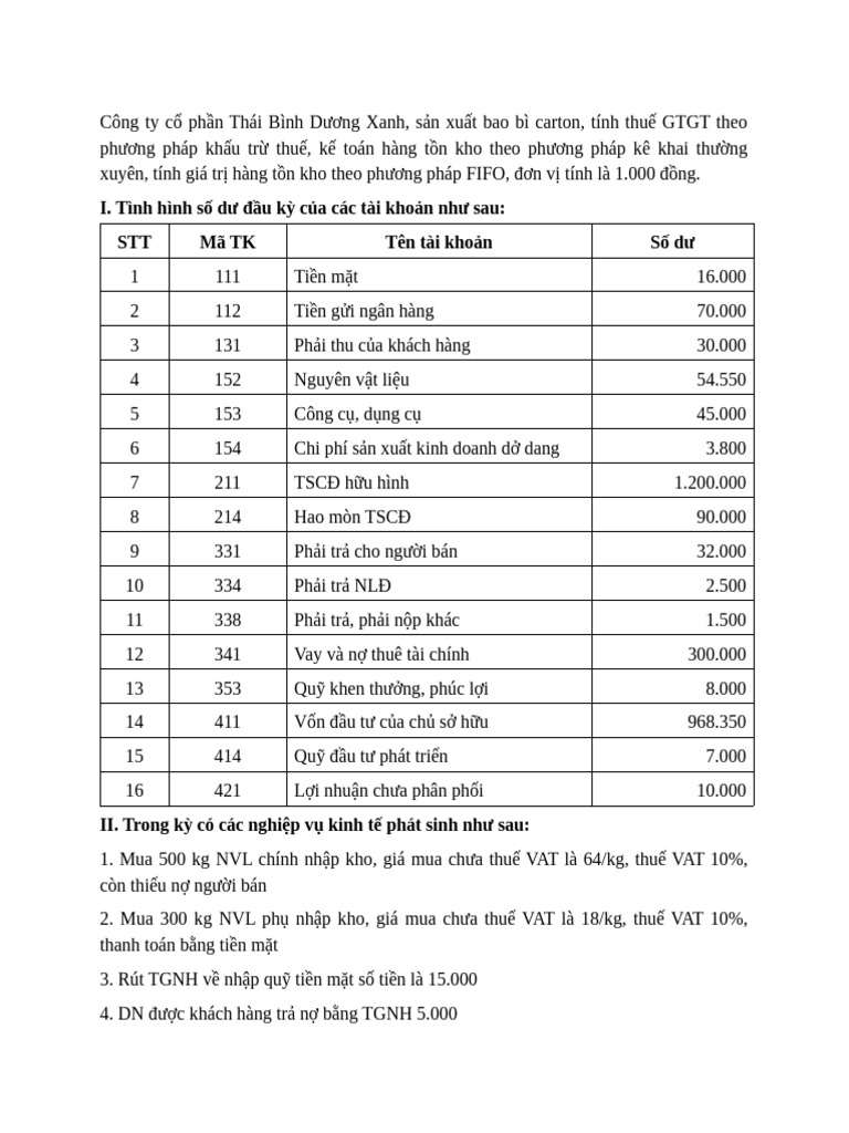 Danh Gia Dau Vao Lap BCTC | PDF