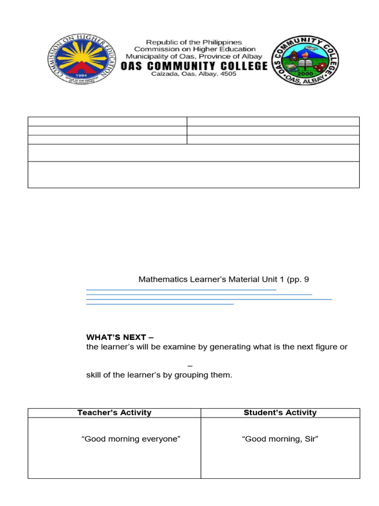 DLP - Arithemetic Sequence 10 | PDF | Mathematics | Learning