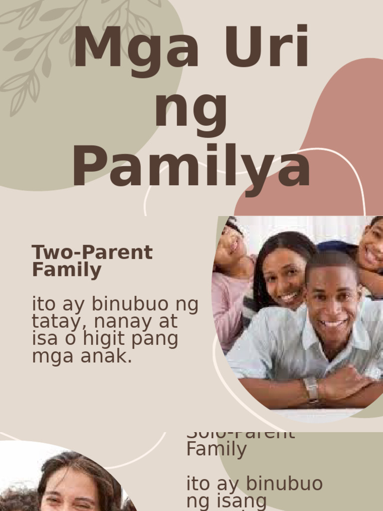 Mga Uri NG Pamilya | PDF