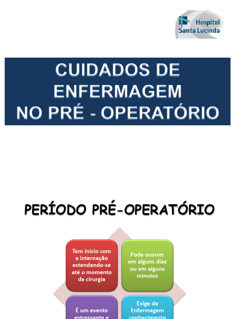 Cuidados_Pre_Operatorios_Aula | PDF | Medicina Clínica | Especialidades ...