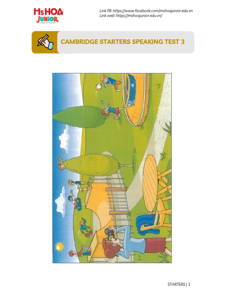 Cambridge Starters Test Guide | PDF