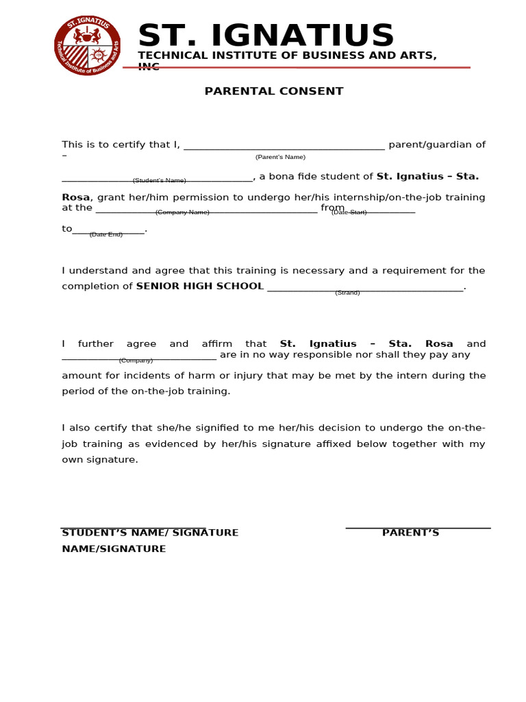 Parent Consent | PDF