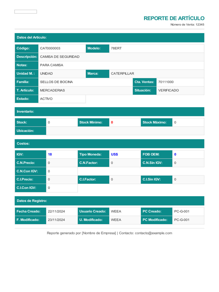Reporte Articulo | PDF