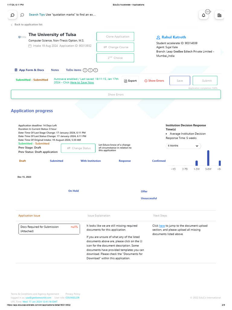 1705495590326-Submission Page - University of Tulsa | PDF | Software | Computing
