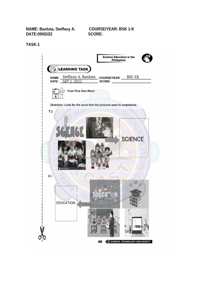 STS LESSON3 TASK-1 | PDF
