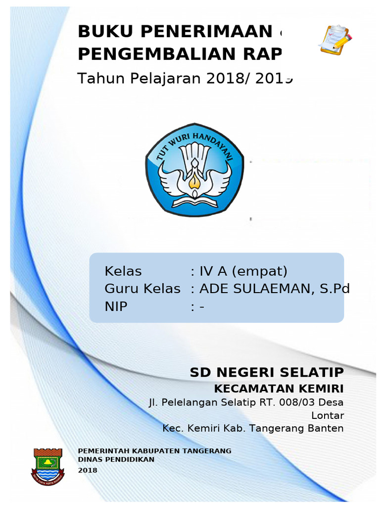 Buku Penerimaan Rapor IV A 1819 | PDF