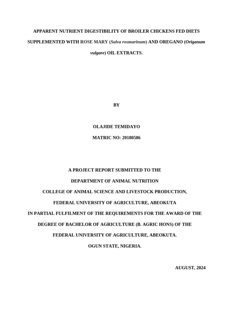 damilola complete project corrected | PDF