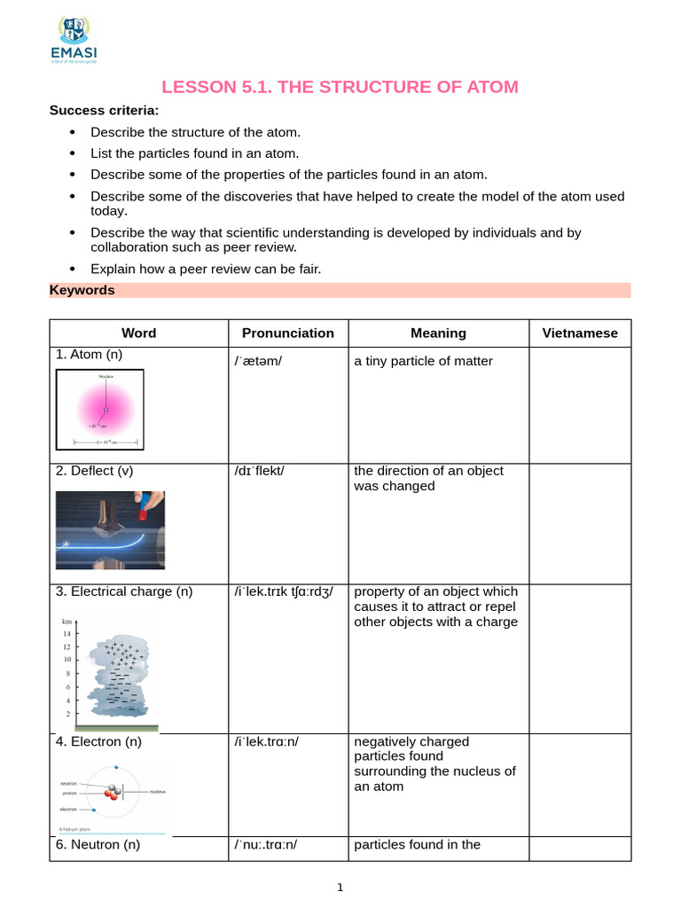 Lesson Note Final 2nd Semester | PDF | Atoms | Atomic Nucleus