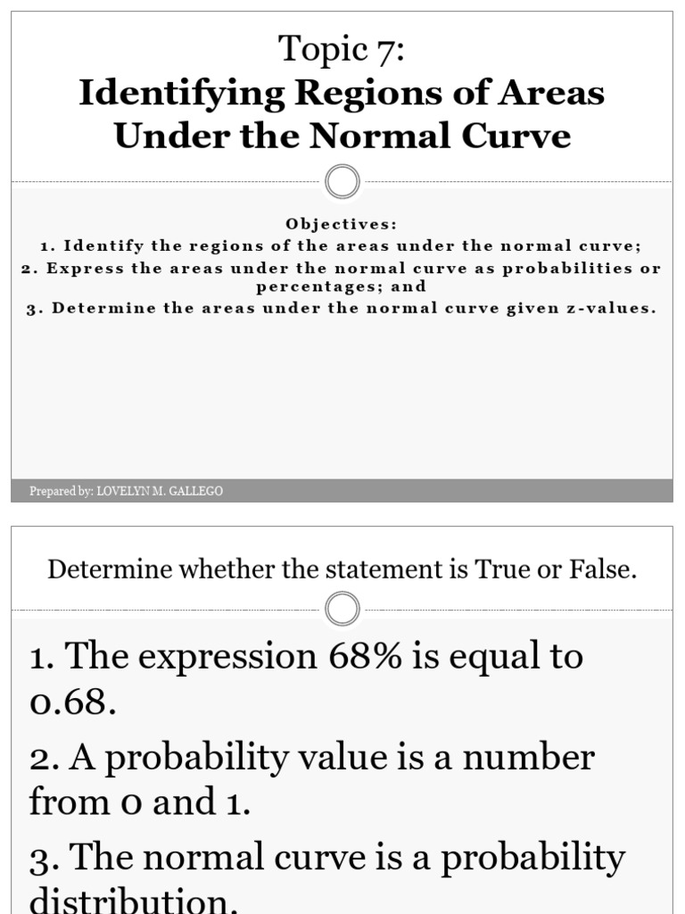 Topic-7_Identifying-Regions-of-areas-under-the-normal-curve-1 | PDF ...