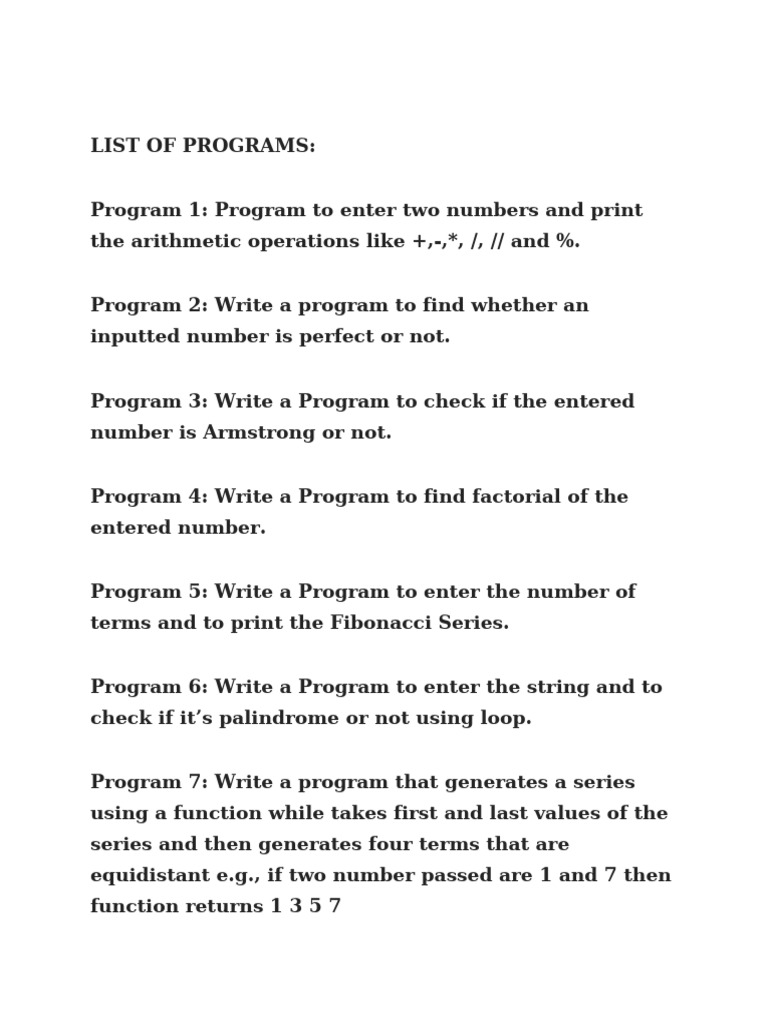 LIST OF PROGRAMS | PDF | Table (Database) | Computer File LIST OF PROGRAMS | PDF | Table (Database) | Computer File