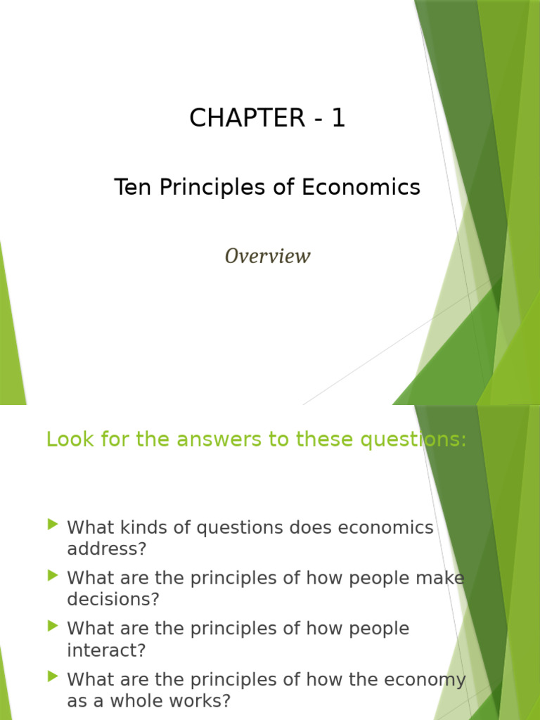 Chapter 1 Student | PDF | Market (Economics) | Economics